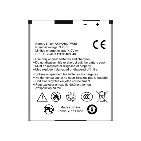 Replacement battery Li3707T42P3h463848 for ZTE Vodafone 228 227/F280 ...